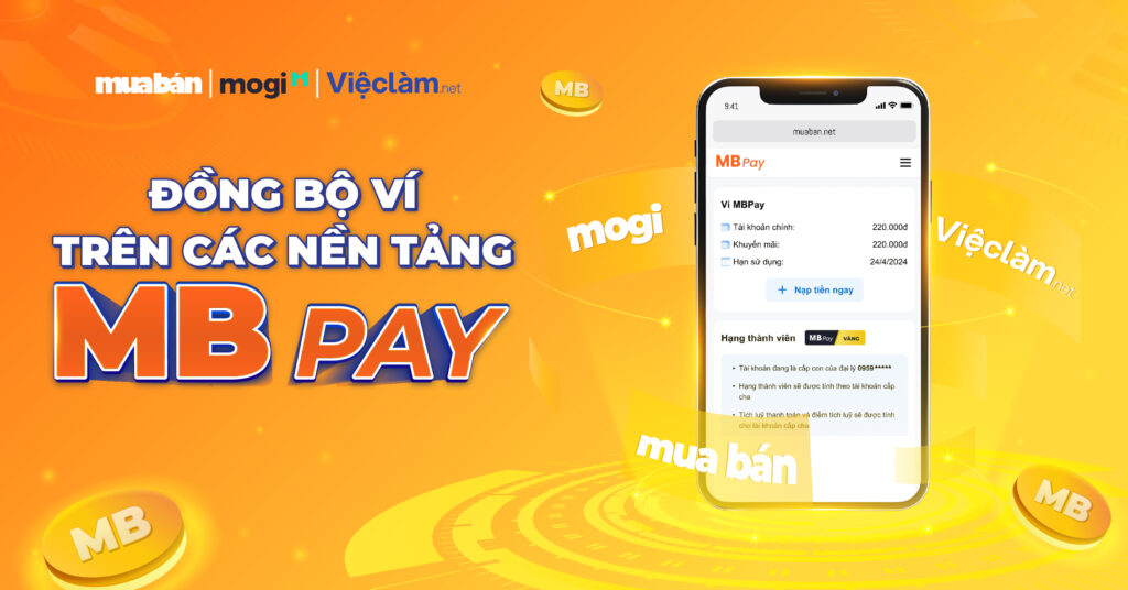 Thông báo: Đồng bộ Ví trên các nền tảng MB Pay | trogiup.mogi.vn